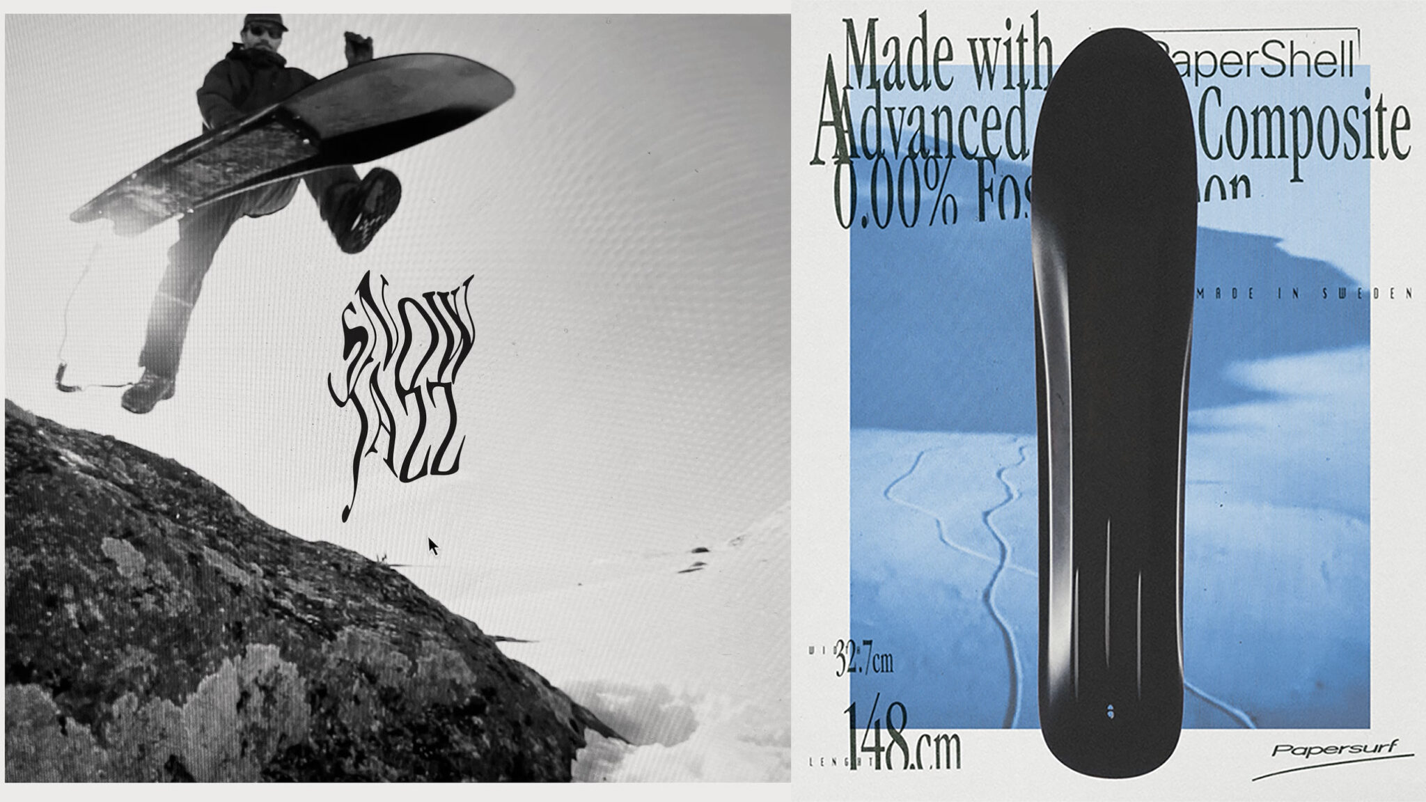 Papersurf, A Snowsurf made out of Paper | Nordic Surfers Mag